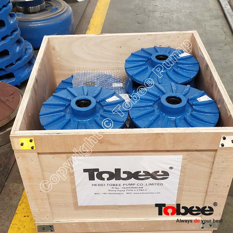 Secondary grinding industral processing pump components impeller