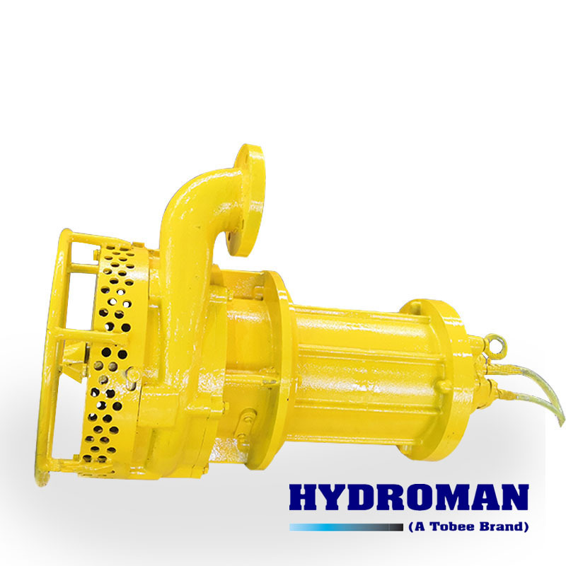 Electric submersible dewatering silt slurry pump with agitator