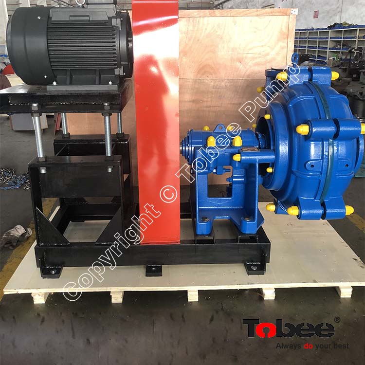 AHR8X6E Slurry Pump with ZV Driven high abrasive slurry centrifugal pumps