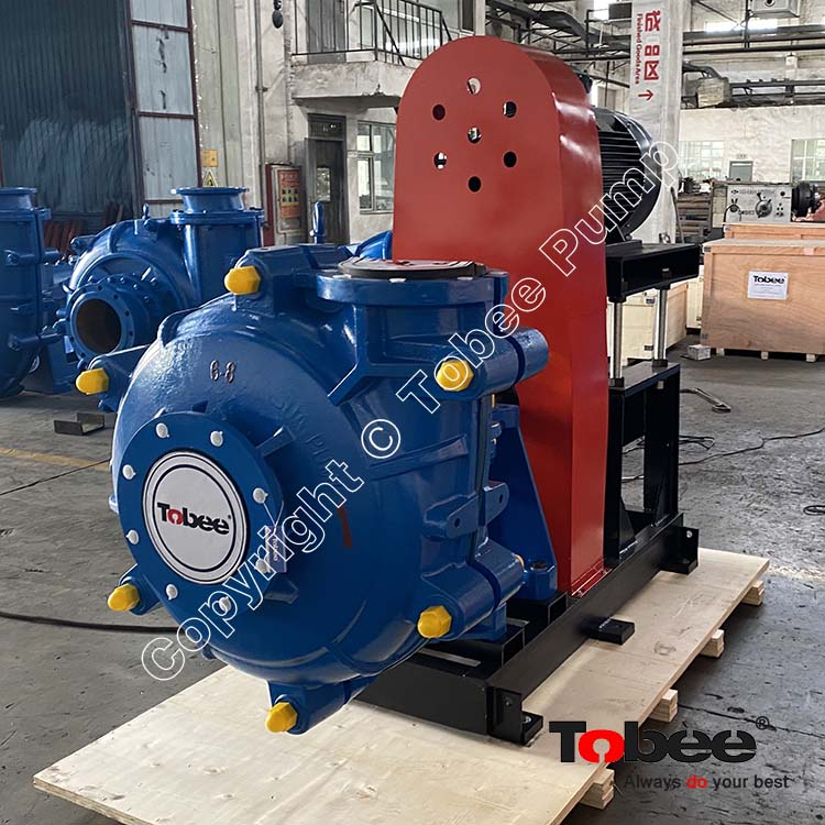 AHR8X6E Slurry Pump with ZV Driven high abrasive slurry centrifugal pumps