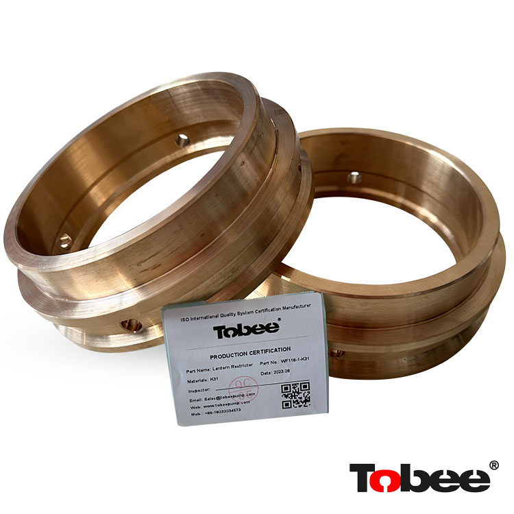 Packing Gland Seal Slurry Pump Bronze Lantern Restrictor F118-1-K31