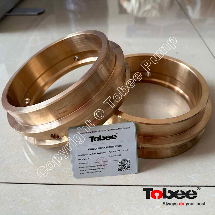Packing Gland Seal Slurry Pump Bronze Lantern Restrictor F118-1-K31