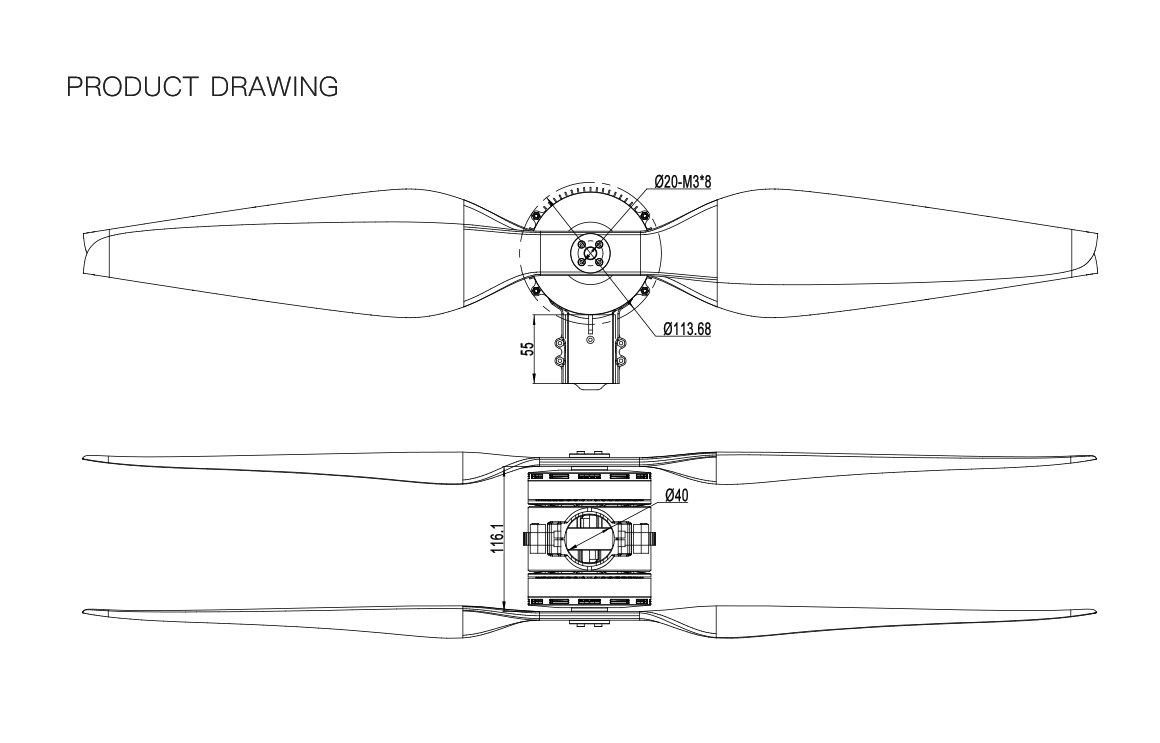 MAD 9X12-II Coaxial Tuned Propulsion System for the heavy aero drone ...