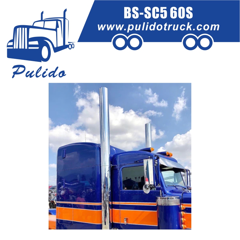 BS-SC5 60S STAINLESS STEEL FLAT TOP EXHAUST TIP