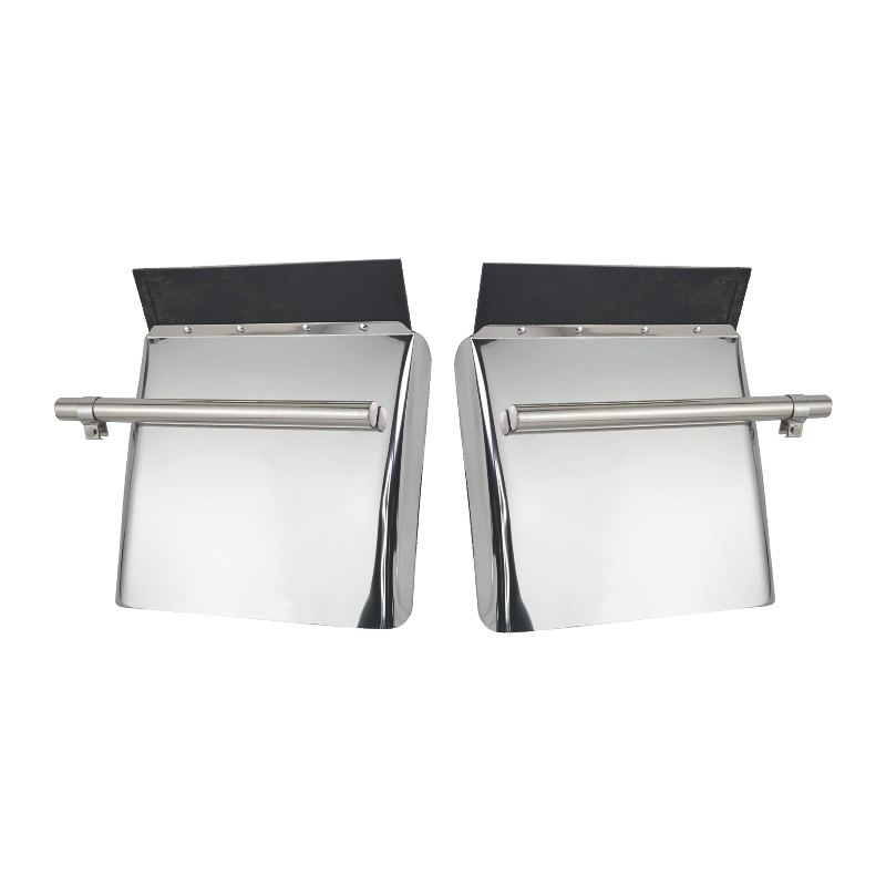 BS-QFS24-430 24" x 24" Stainless Steel Quarter Fender Set with Triangle ...