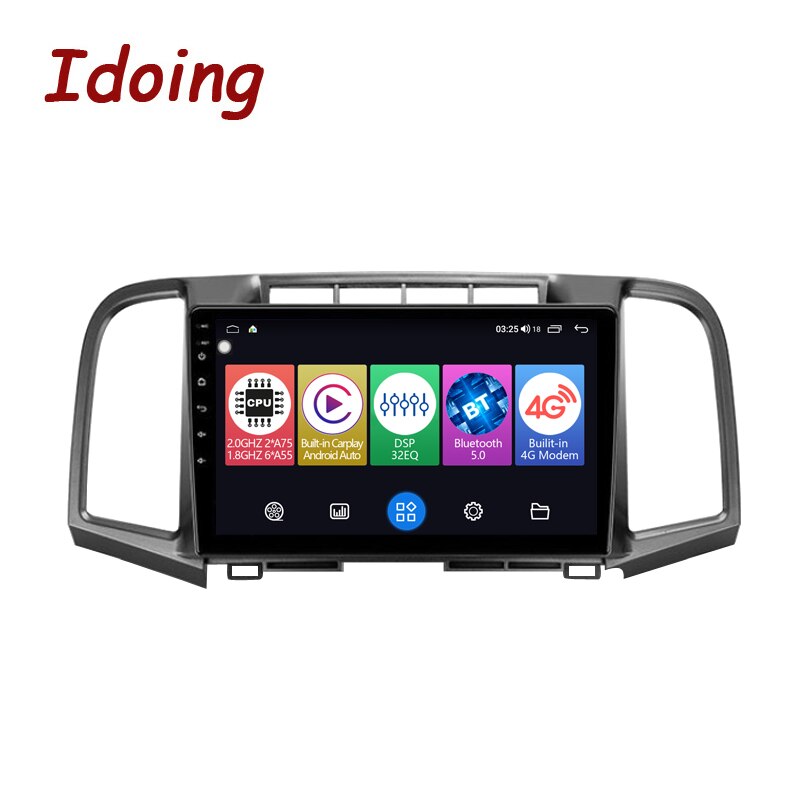 Idoing 9 inch Car Stereo AndroidAuto Carplay Multimedia Radio Player ...