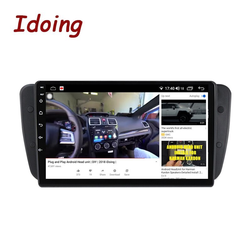 Idoing Car Stereo Head Unit For SEAT Ibiza 6J IV 4 2008-2015 Car Radio ...
