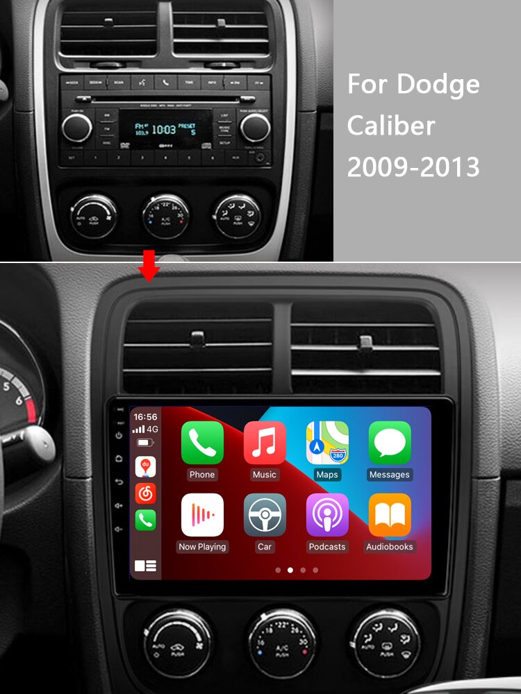 Idoing Android Car Radio Head Unit For Dodge Caliber PM 2009-2013 ...