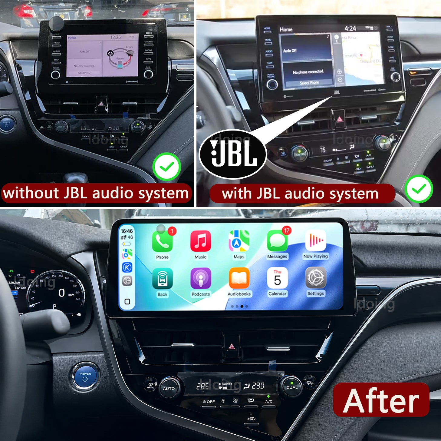 Idoing 12.3inch Android 14 Radio Head Unit For Toyota Corolla 2019-2023 ...