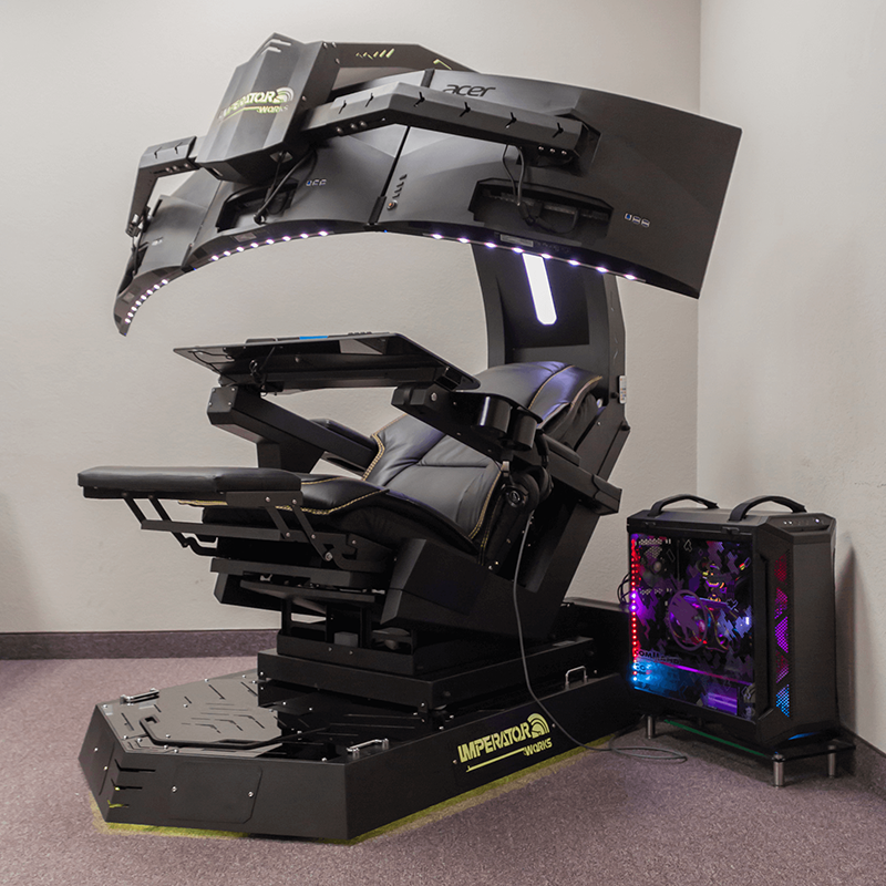 R1 Computer Workstation Gaming Cockpit most classical design for 3*32 ...