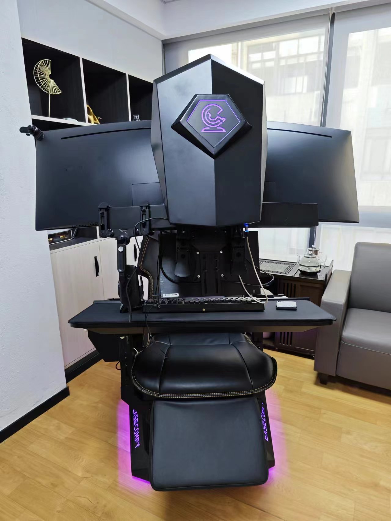 2024 EASE COMFY T2 Throne recline workstation Chair cockpit full ...