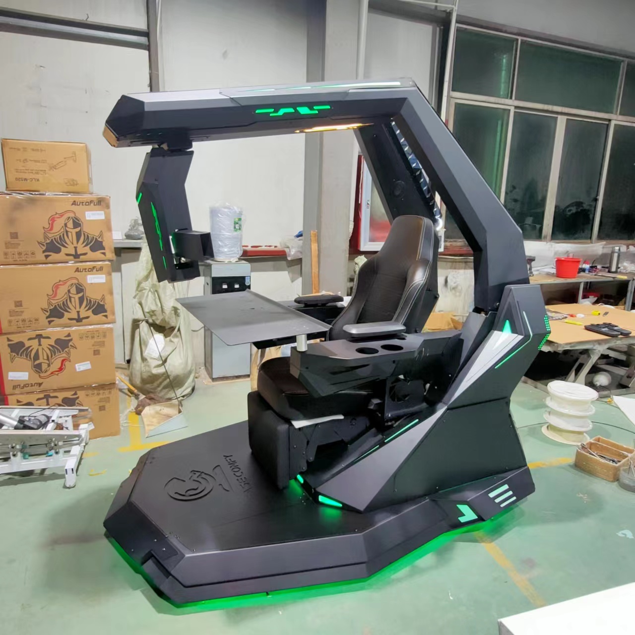 J20 Plus T-Rex SIT-STAND-RECLINE chair workstation leather gaming seat ...