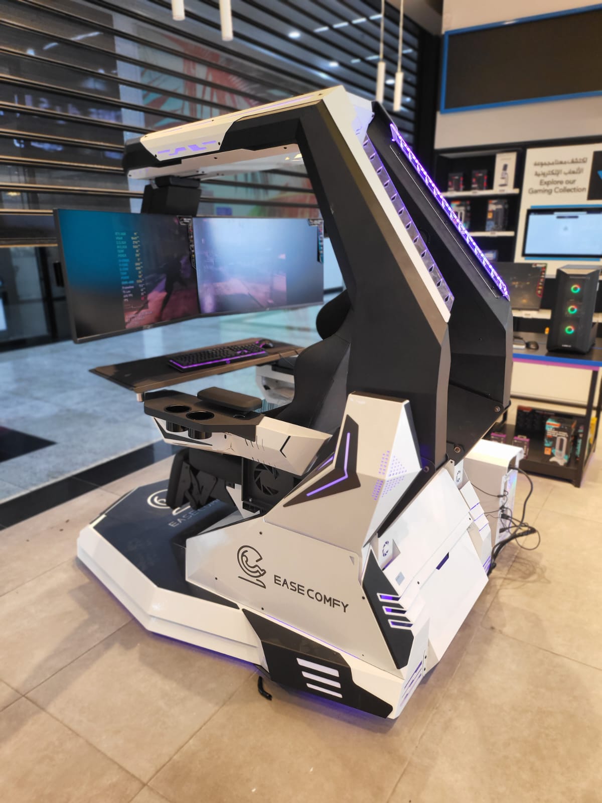 J20 Plus T-Rex SIT-STAND-RECLINE chair workstation leather gaming seat ...