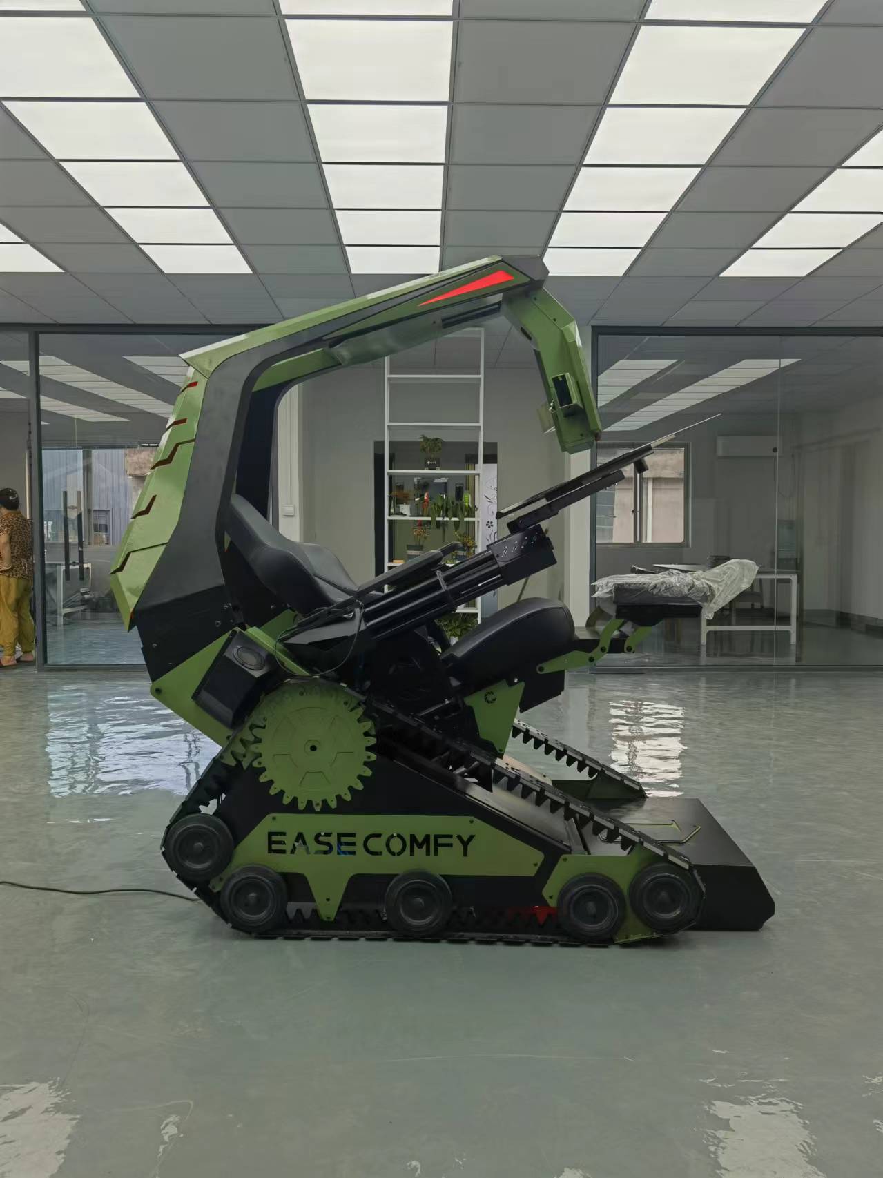 J20 Plus T-Rex SIT-STAND-RECLINE chair workstation leather gaming seat ...