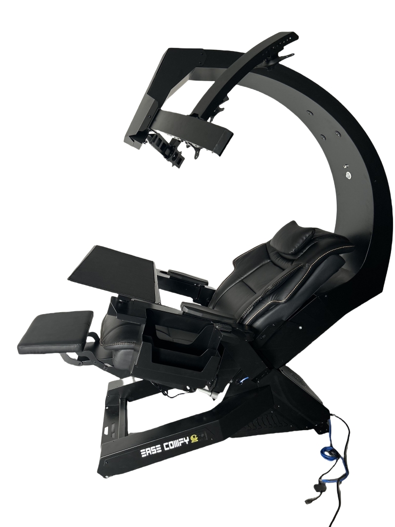 COMPUTER COCKPIT WORKSTATION FOR 3 MONITORS-OFFICE & HOME OFFICE EXTEND ...